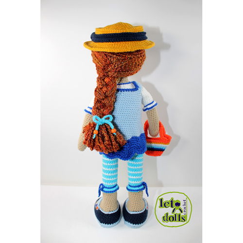 Fay Large Crochet Doll Pattern, Amigurumi, 21"/ 53 cm Tall